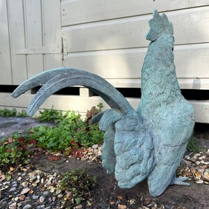 Bronze Cockerel, England Vintage C1973 Life-size Rooster Art Sculpture ...