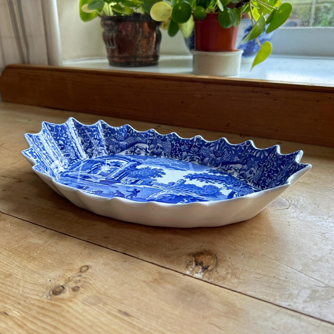 Copeland Spode, England Antique Before 1920 Fluted and Scalloped Oval ...