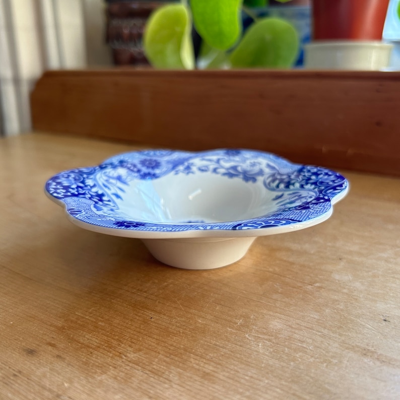 Portmeirion Spode Blue Italian Daisy Tealight Holder W13cm, England ...