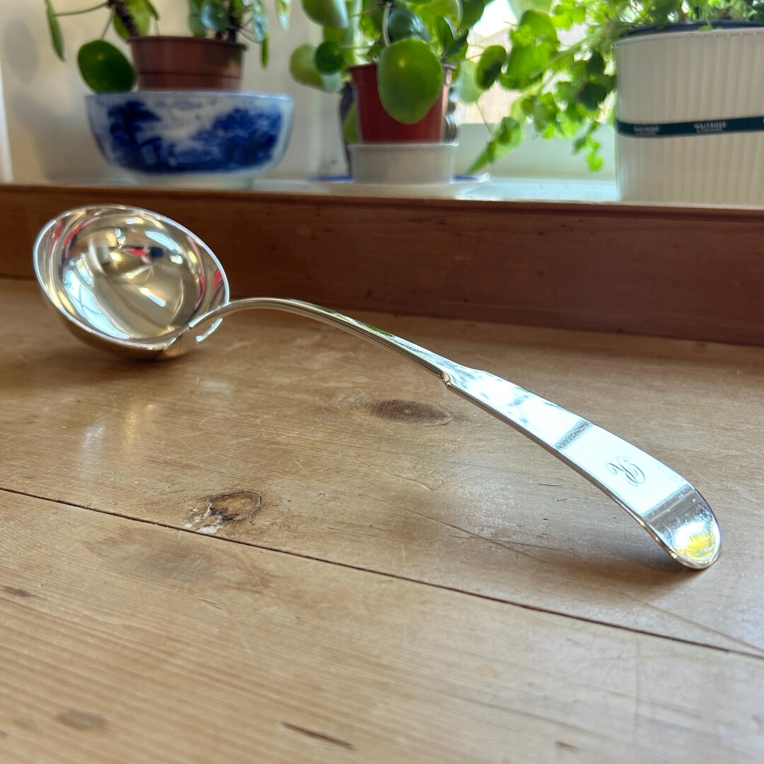 Sterling Silver Ladle, Peter Aitken, Glasgow, Scotland Antique 1828 ...