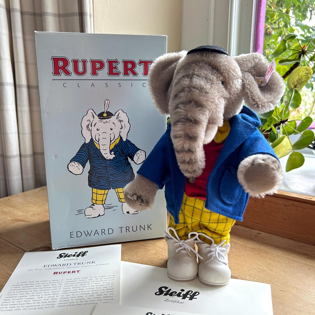 Steiff Edward Trunk (rupert Bear) Soft Toy, Germany 2007 Rupert Classic ...