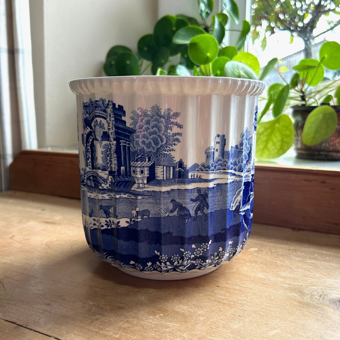Spode, England Vintage 1997 Large Indoor Fluted Cachepot, Jardinière ...