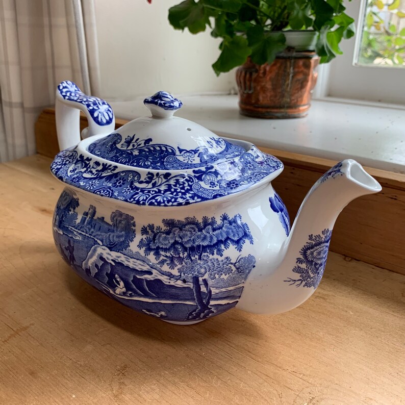 Spode England Vintage 2001 Large 1.1L 2pt Teapot in Blue - Etsy