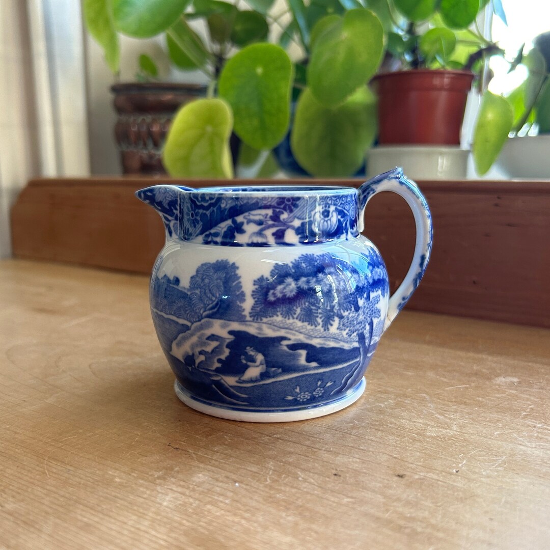 Vintage Copeland Spode Blue Italian Creamer or Milk Jug 0.3L 0.5pt ...