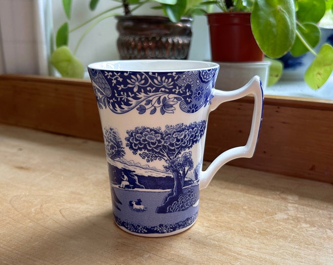 Spode Blue Italian Mugs. Set of 2. 3.25 Inches Tall. Produced 1962-. - Etsy