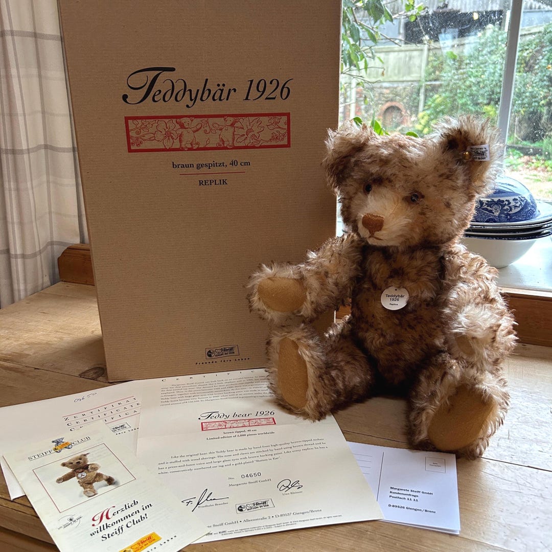 Vintage Steiff Teddy Bear With Growl Ltd Edn 4650/5000 H40cm, Germany ...
