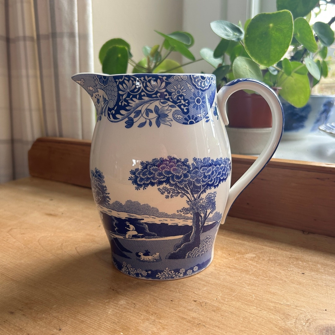 Vintage Spode Blue Italian Liverpool Jug 1.1L 2pt, England 2000-2006 - Etsy