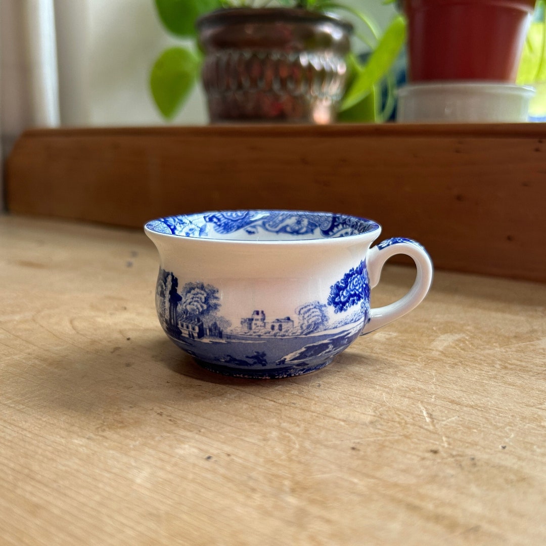 Spode in Miniature, England Vintage 2002 Miniature Chamber Pot in Blue ...