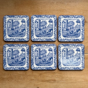 Spode, England Vintage 1976-1999 Pack of Six Square Coasters With ...