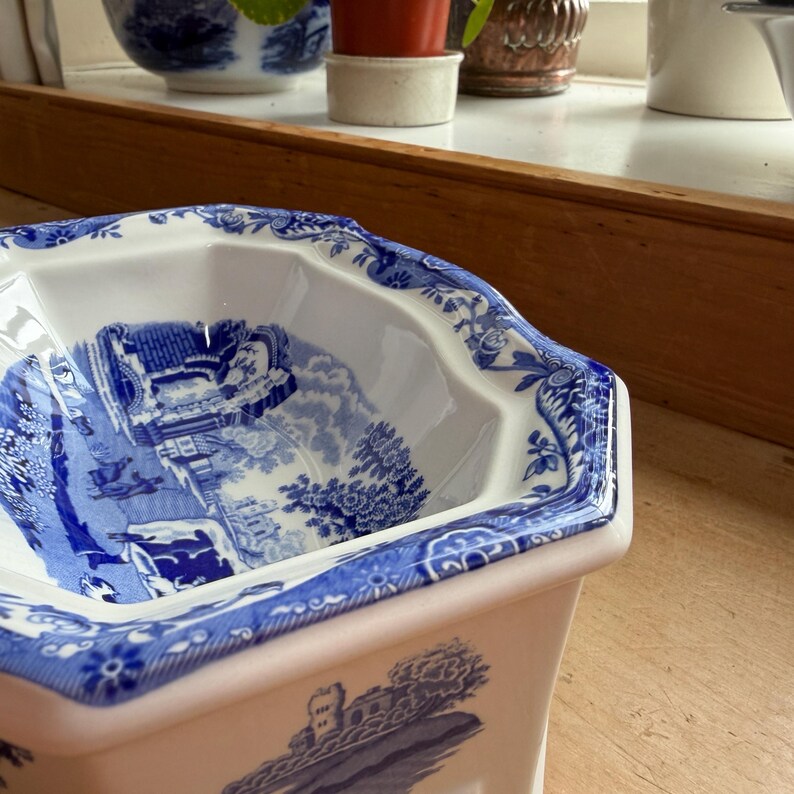Vintage Spode Blue Italian Dog Bowl Signature Collection Ltd 179/750 ...
