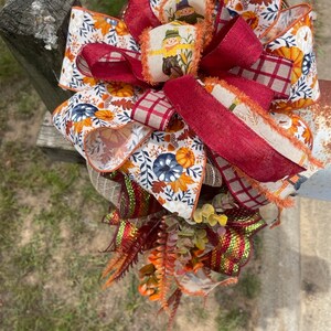 Fall Mailbox Topper , Autumn Mailbox Swag, Scarecrow Lantern Swag - Etsy
