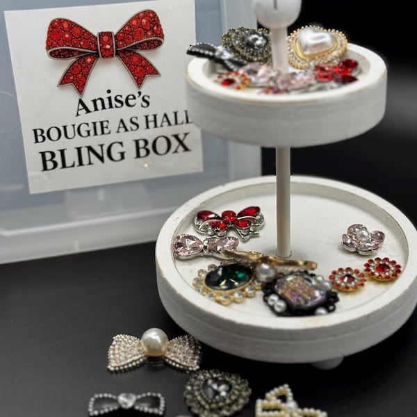 Rhinestone Jewelry Box - Etsy