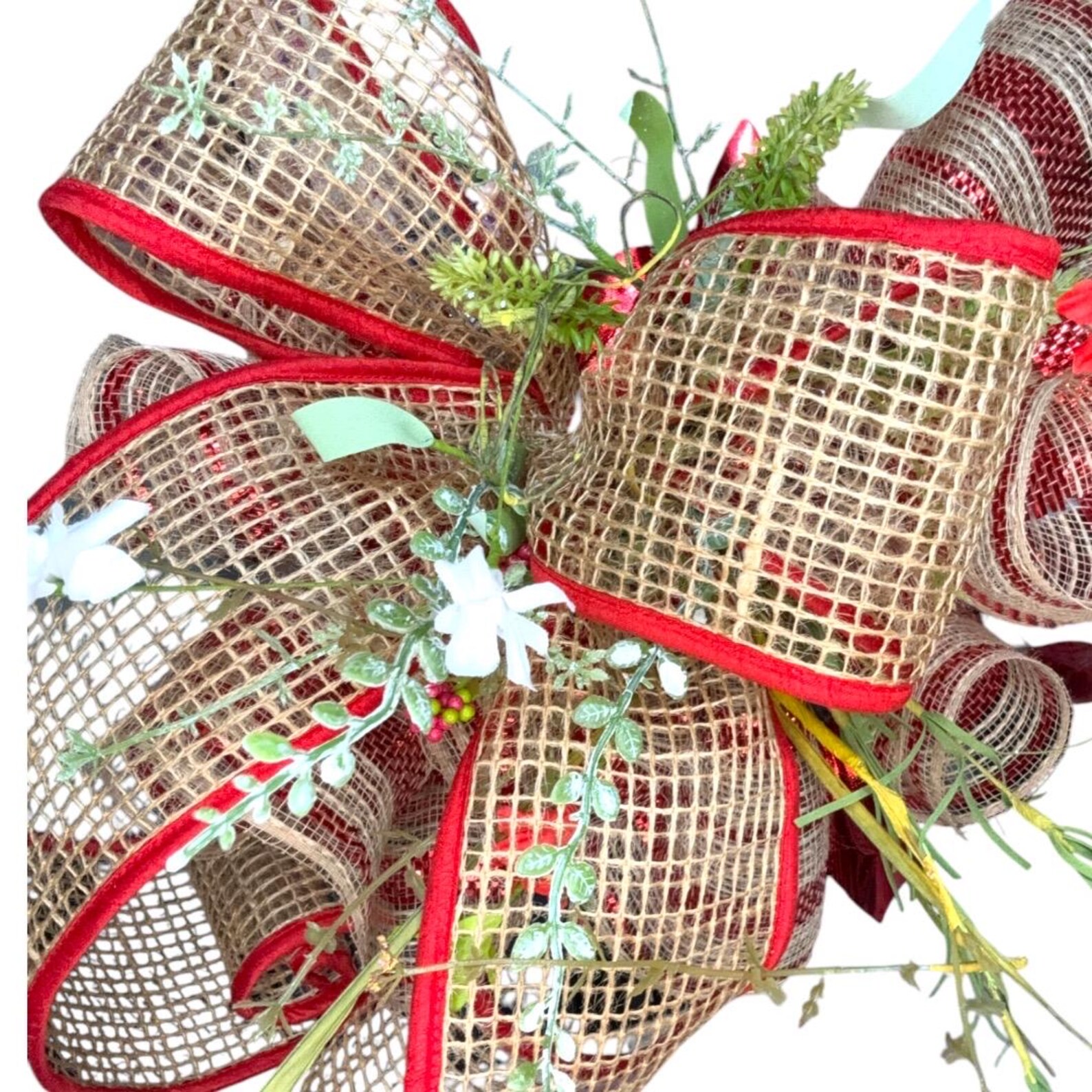 Valentine’s Day Cow Swag Wreath, Rustic Front Door Décor, Burlap and ...
