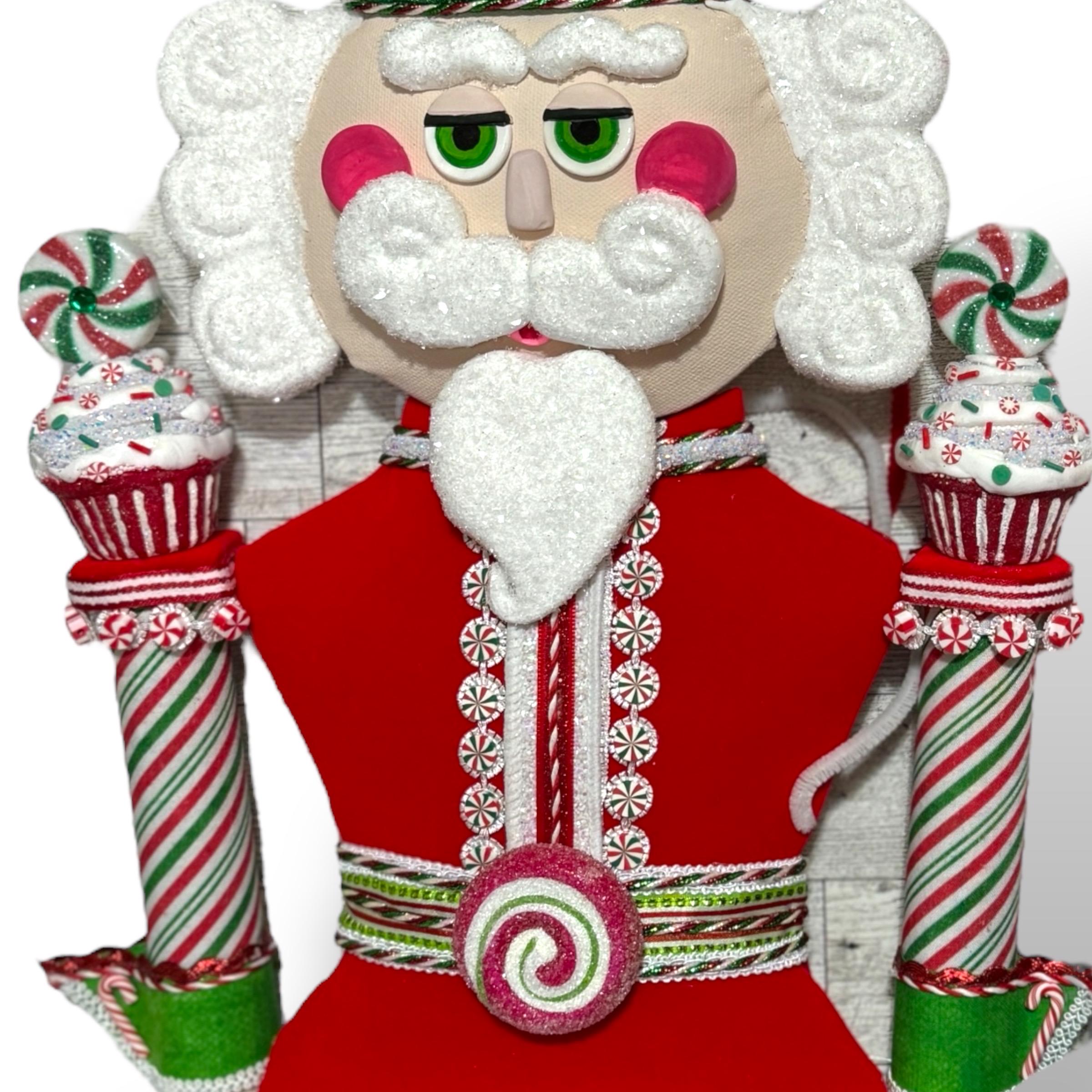 Custom Nutcracker Wreath Attachment, Unique Christmas Décor, Candy Cane ...
