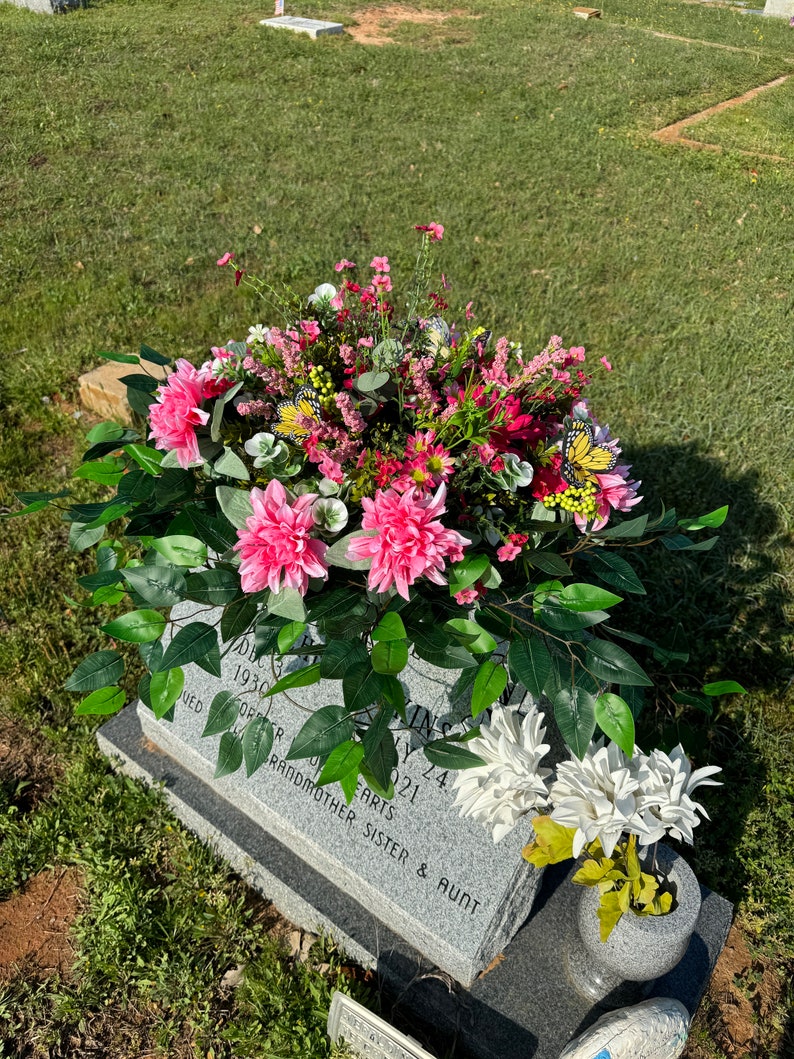 Spring Cemetery Saddle , Easter Grave Saddle , Sympothy Arrangement ...