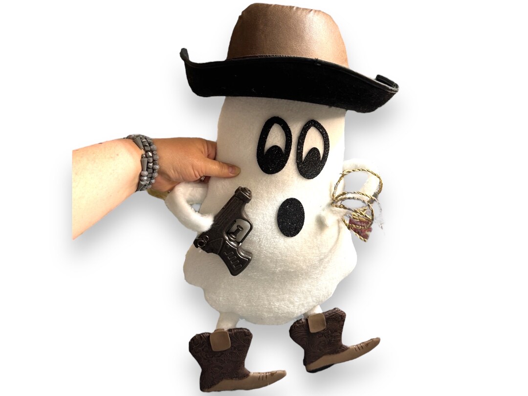 Halloween Cowboy Ghost Wreath Attachment , Spooky Western Decor ...