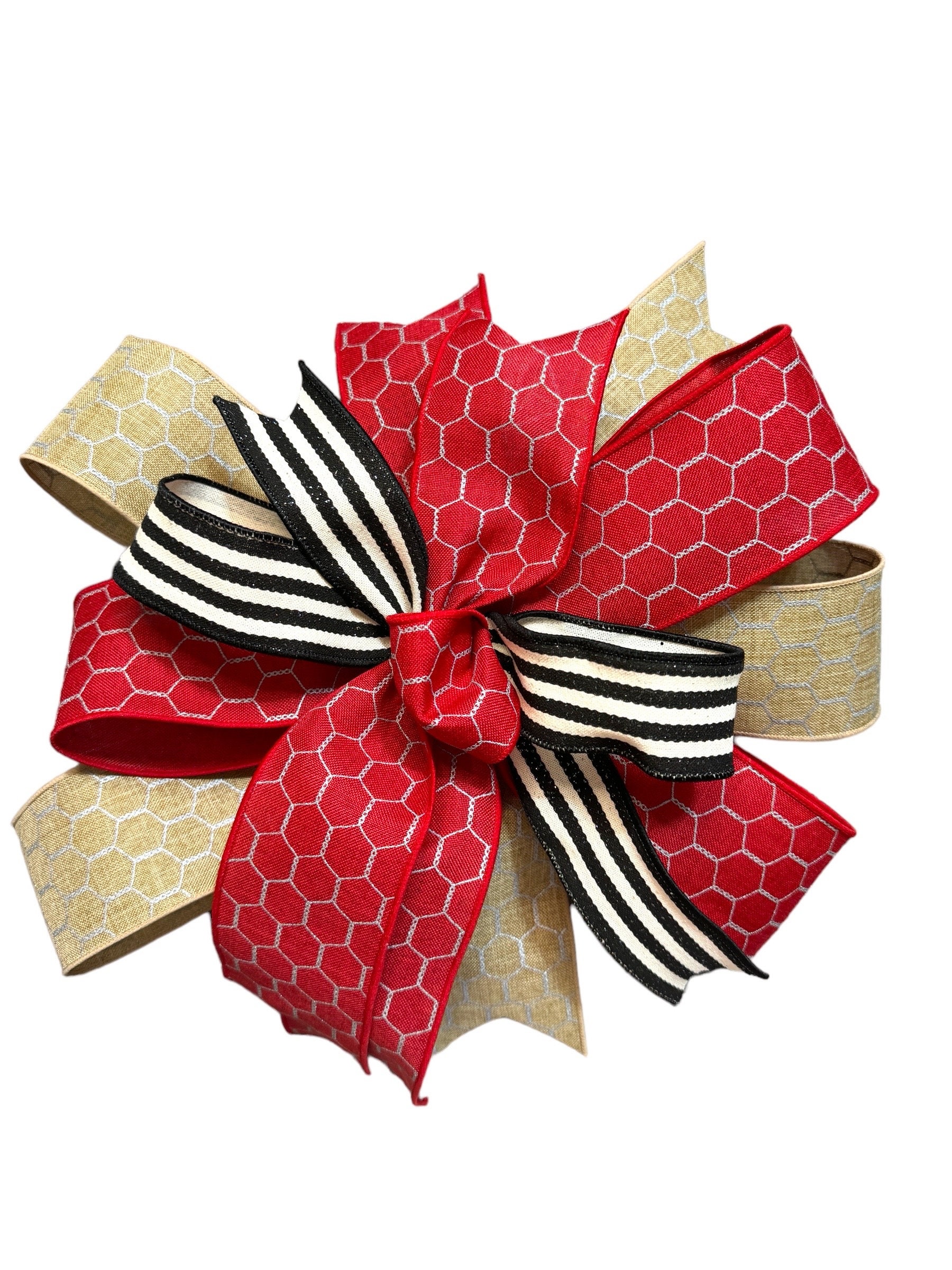 Bow for Wreath, Farmhouse Chicken Wire Decoration Bow, Door Hanger ...