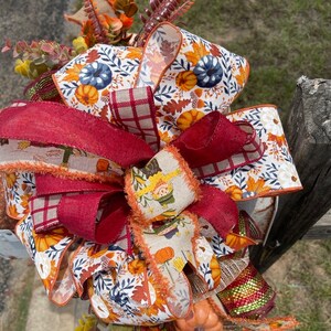 Fall Mailbox Topper , Autumn Mailbox Swag, Scarecrow Lantern Swag - Etsy