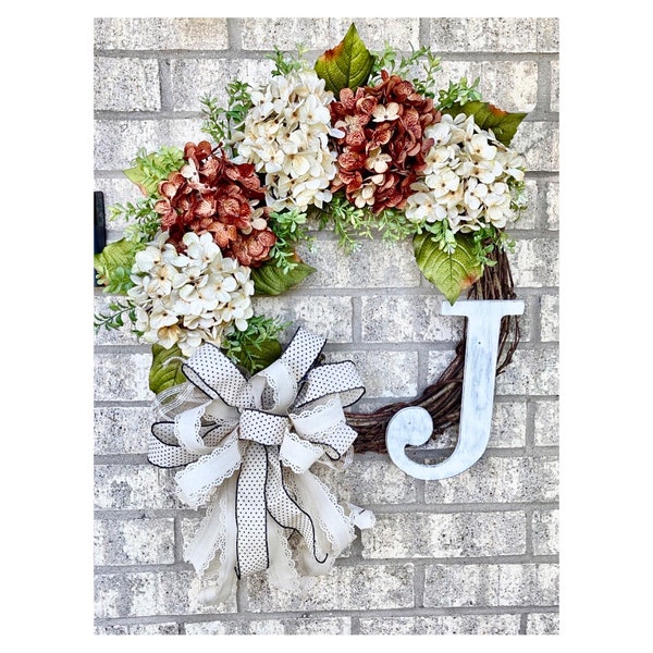 Initial Wreath - Etsy