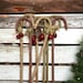 Extra Large Set of 3 Handcrafted Primitive Christmas Candy Canes ...