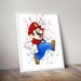 Set 9 Super Mario Download Print Mario Watercolor Art Poster - Etsy