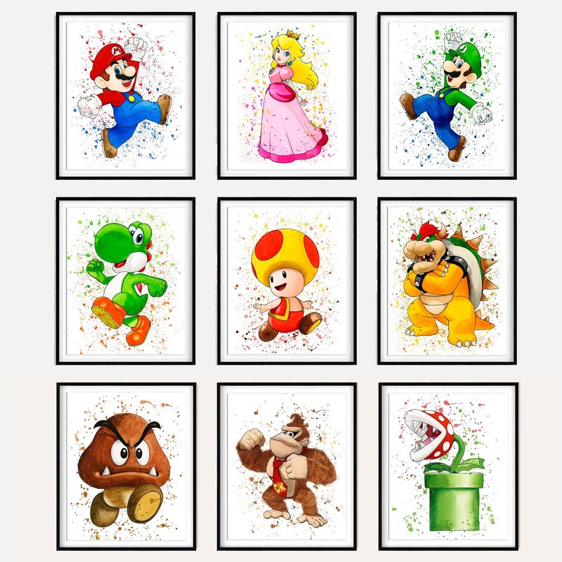 Super Mario Decor - Etsy