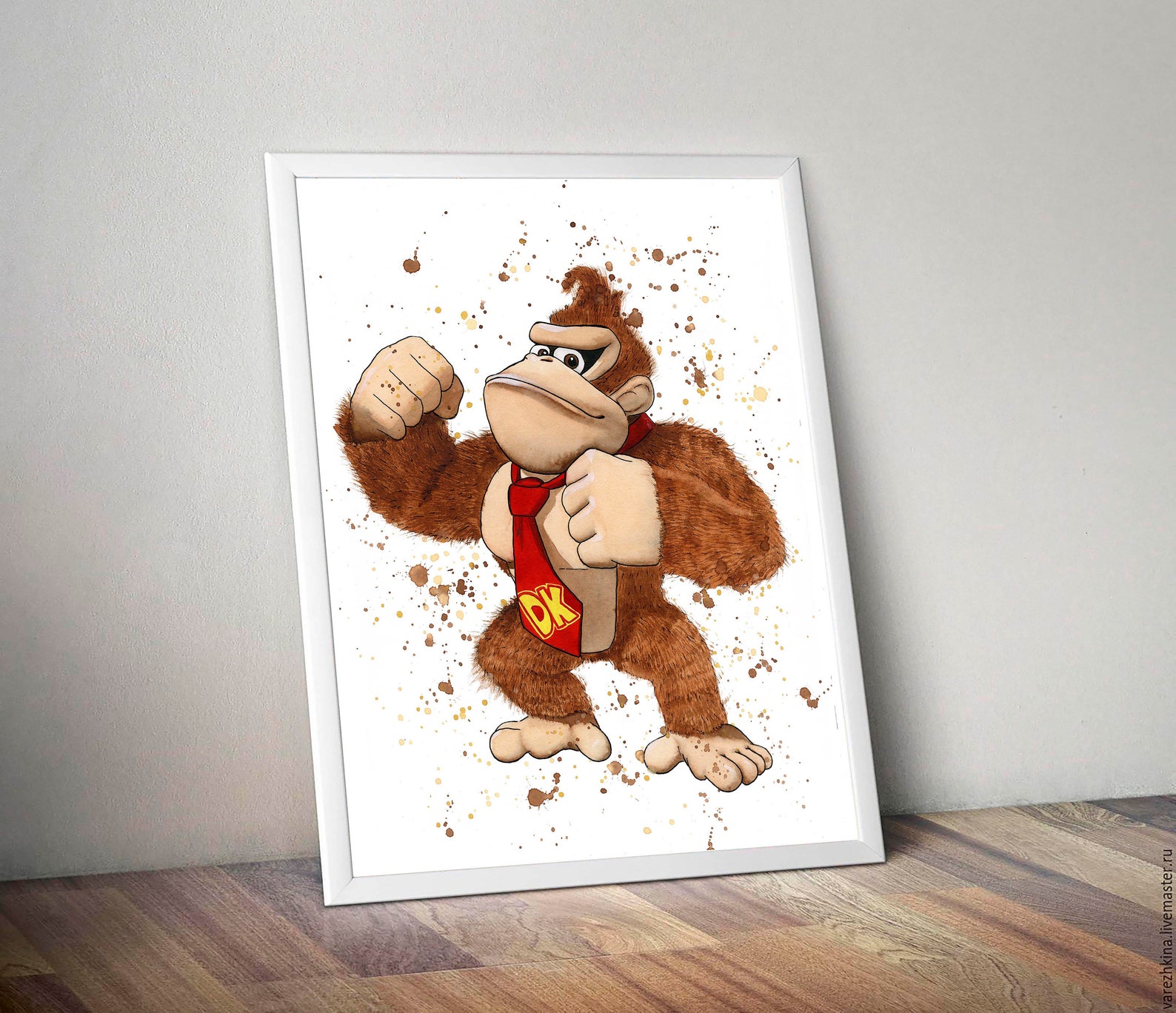 Set 9 Super Mario Download Print Mario Watercolor Art Poster - Etsy