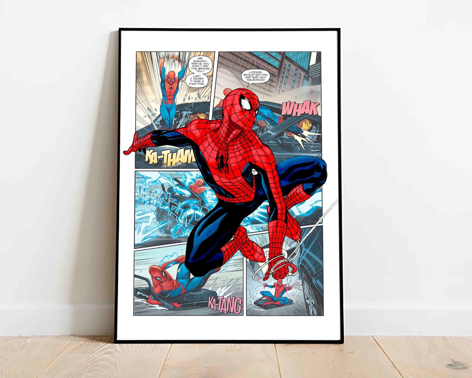 Spiderman Download Print, Digital Superhero Poster, Printable Superhero ...