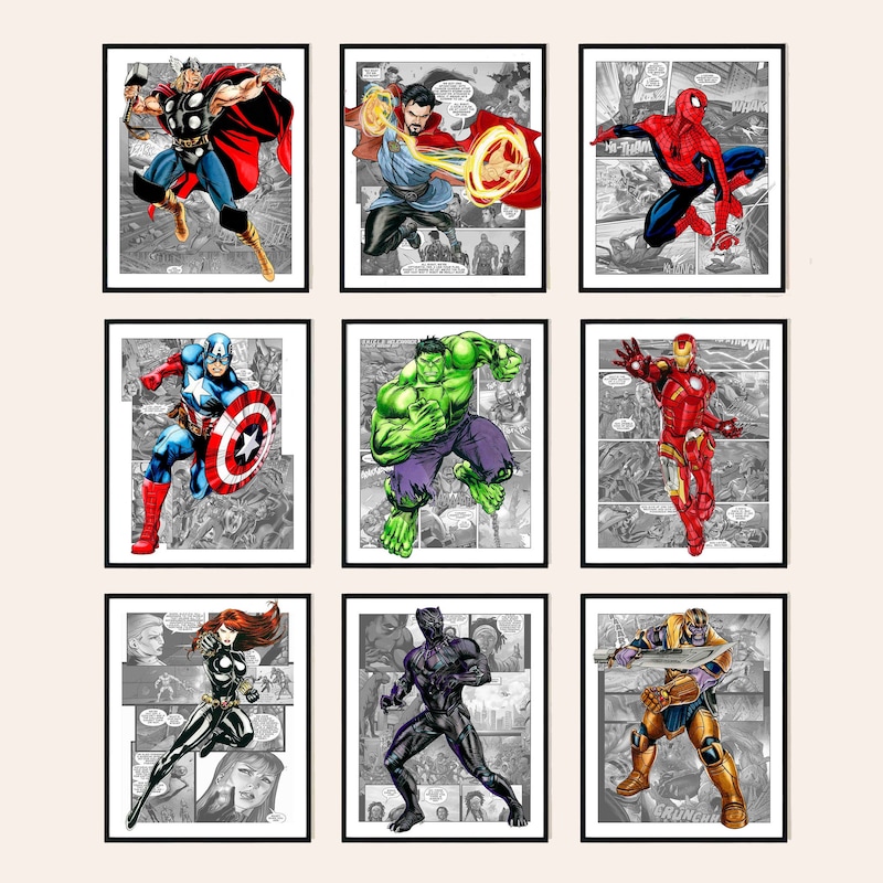 Superhero Poster - Etsy