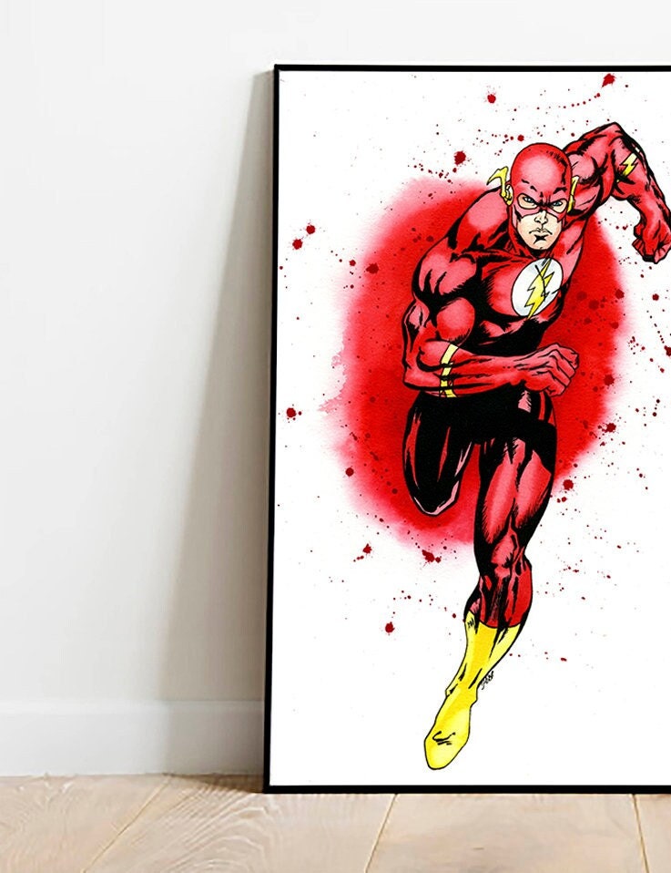 Set 9 Superhero Download Watercolor Print, Digital Superhero Poster ...