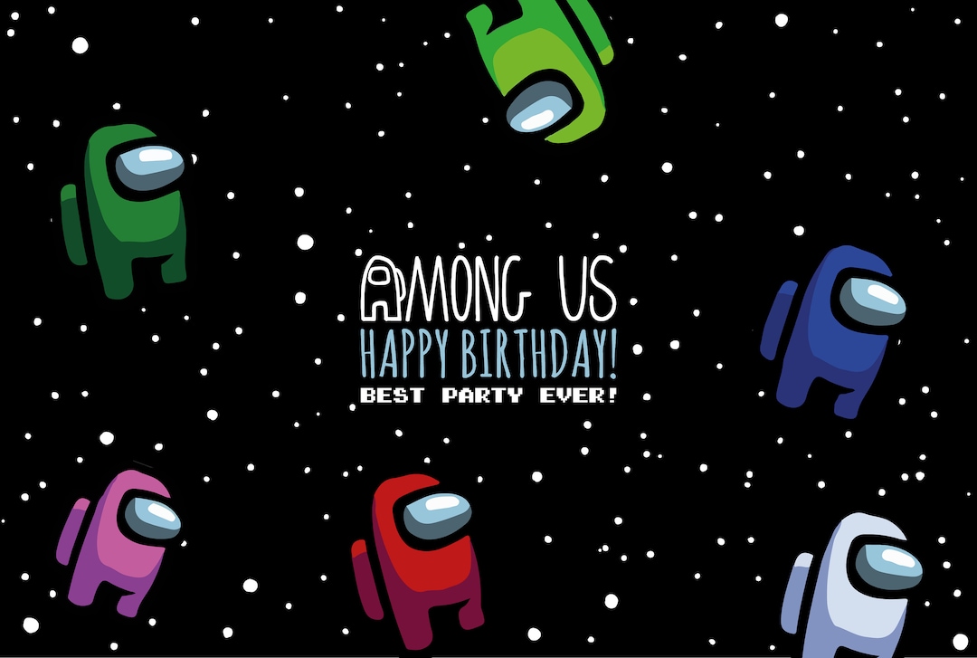 Customizable Among Us/ Backdrop and Background - Etsy