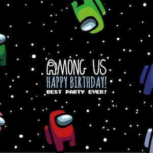 Customizable Among Us/ Backdrop and Background - Etsy