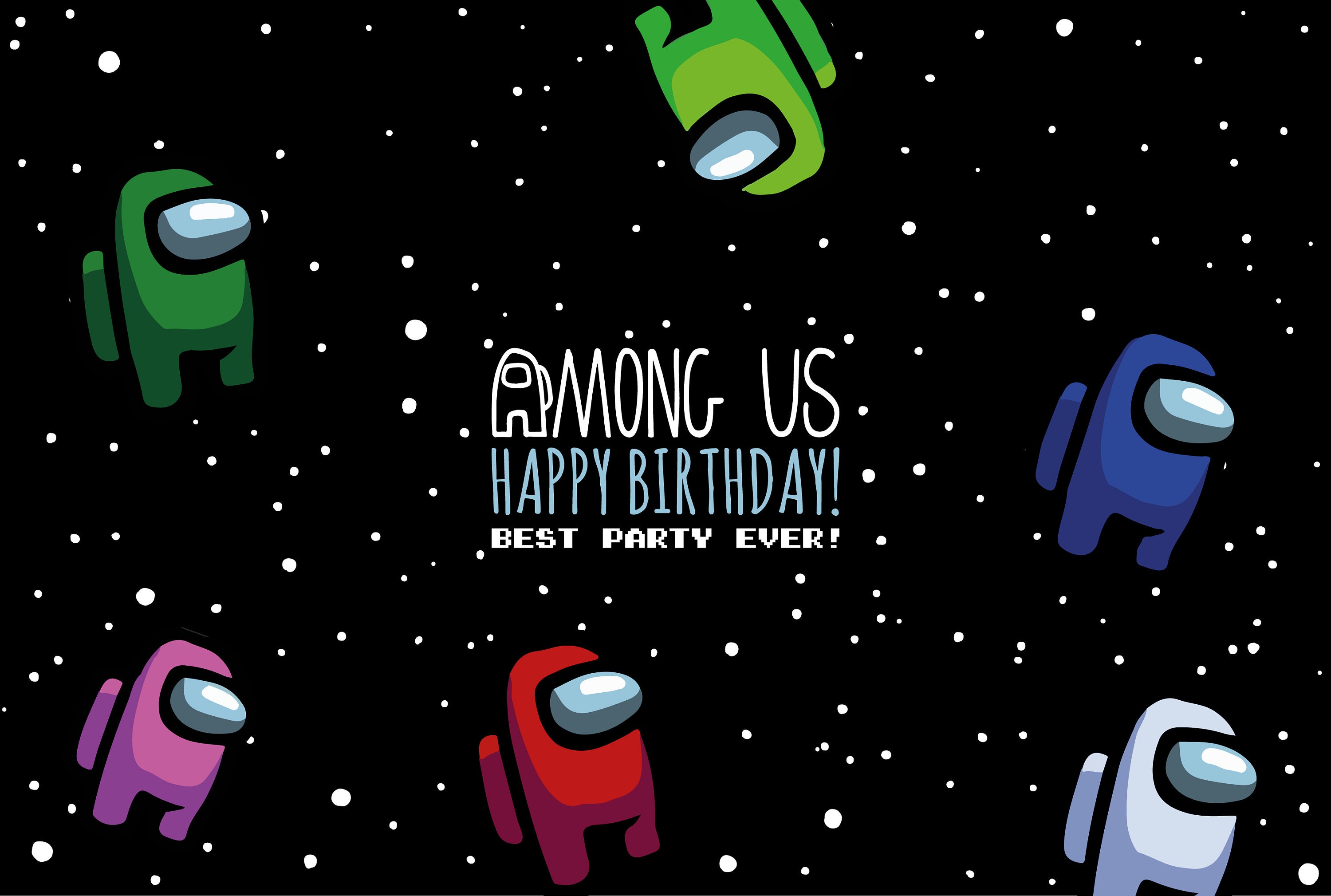 Customizable Among Us/ Backdrop and Background - Etsy