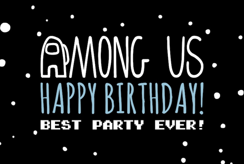 Customizable Among Us/ Backdrop and Background - Etsy