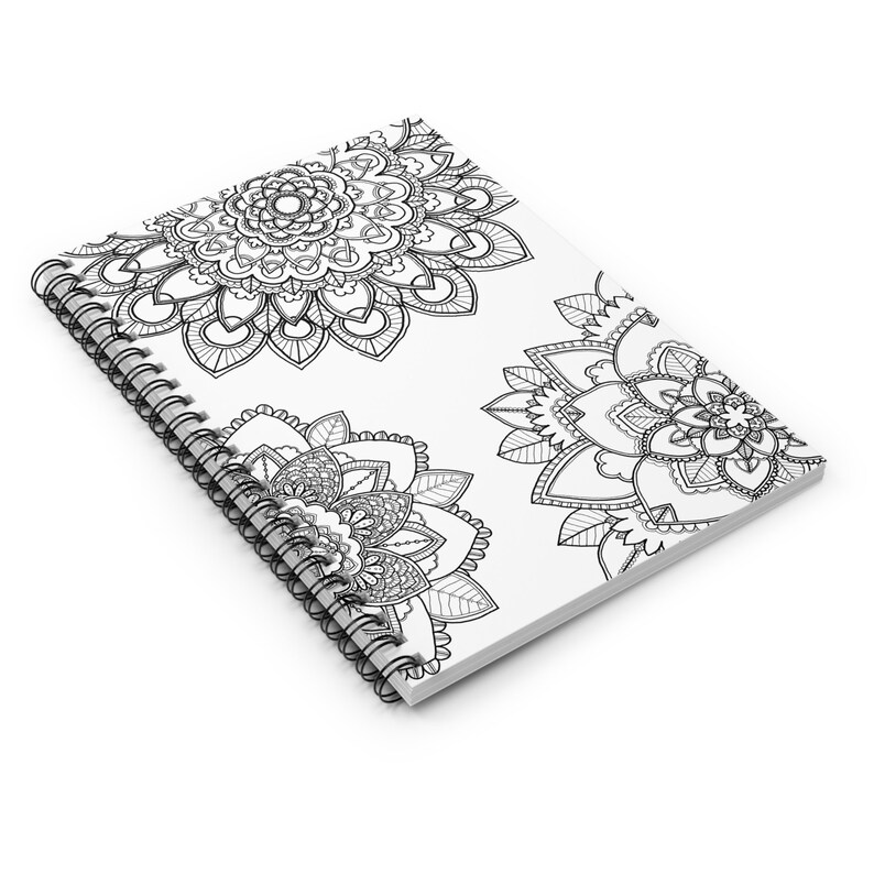 Spiral Notebook With Hand Drawn Cover | Ruled Line | Fun Journal | for ...