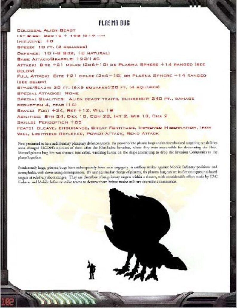 Arachnid. Plasma Bug . starship Troopers 15 мм. - Etsy