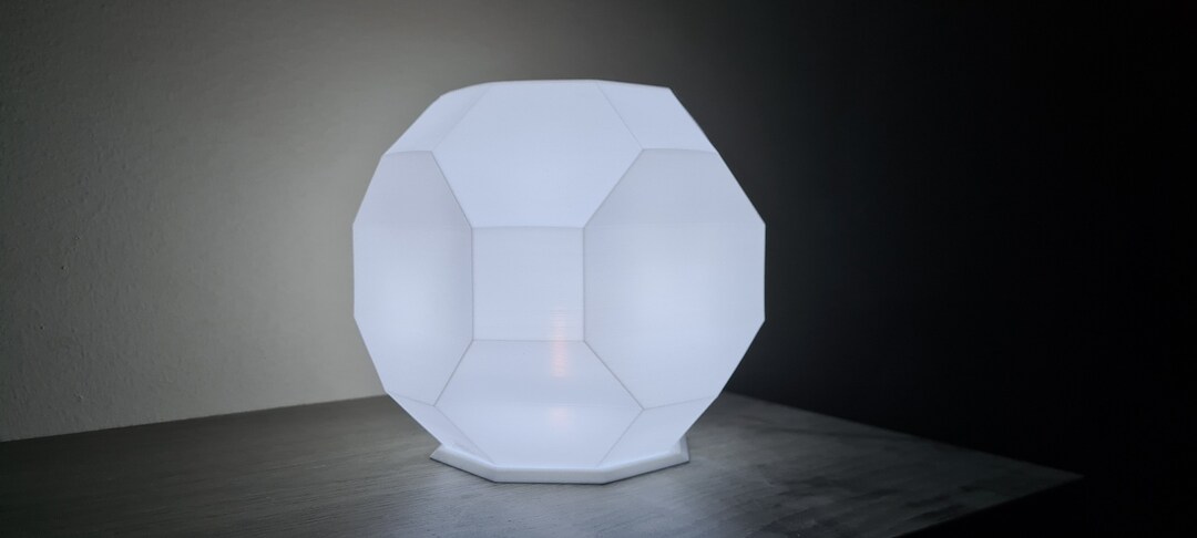 3D Printed Geometric Low Poly Ball Lamp From Eco Friendly - Etsy 3D Printed Geometric Low Poly Ball Lamp From Eco Friendly - Etsy