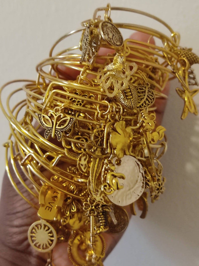 Basic Charm Bangels, Bangles, Basic Charm Bracelet - Etsy