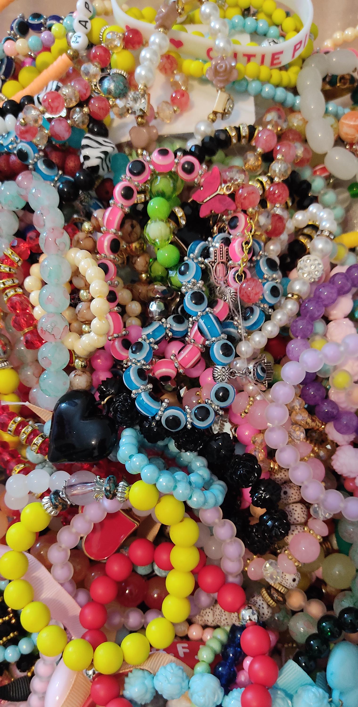 Basic and Charmed Stack Bead Bracelet Women Bead Bracelet Multicolor ...