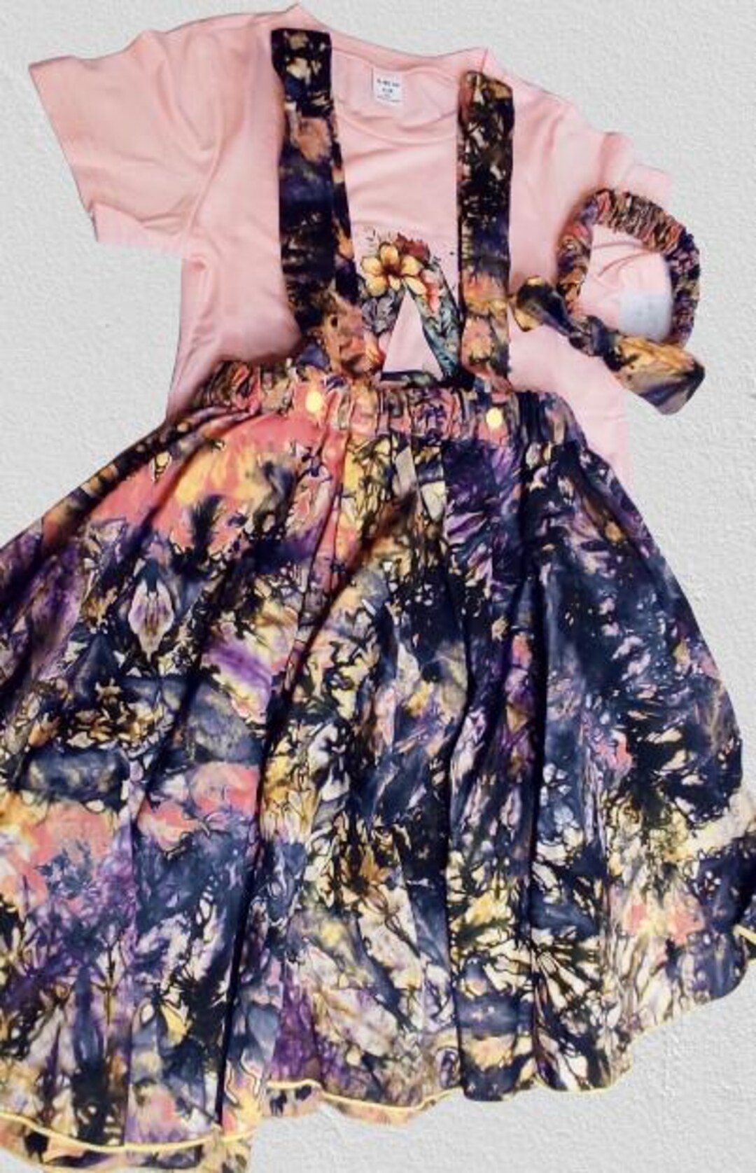 Kids Batik Overall Skirt Set for 4-5 Years - Etsy