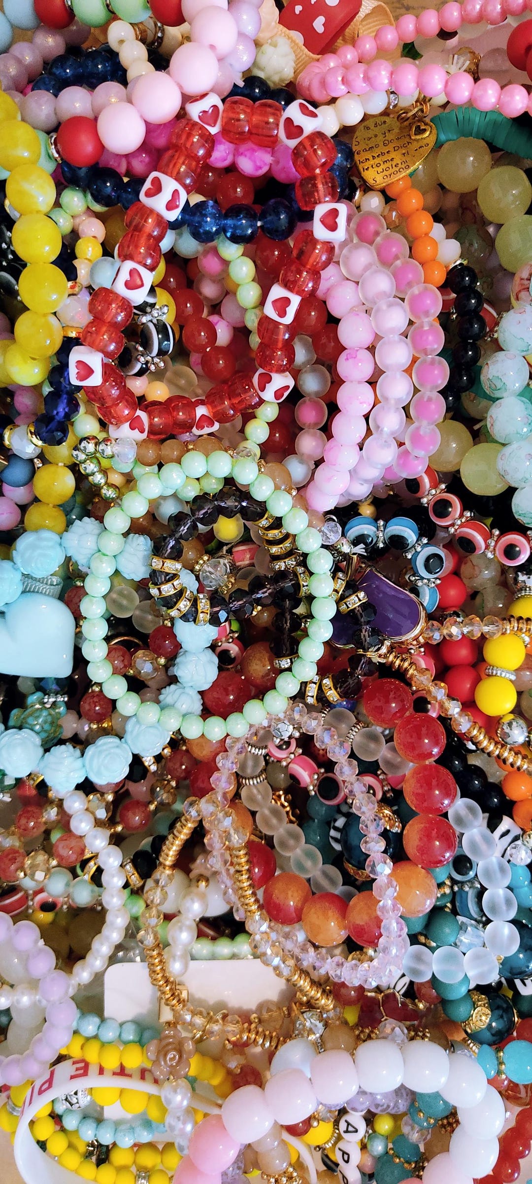 Basic and Charmed Stack Bead Bracelet Women Bead Bracelet Multicolor ...