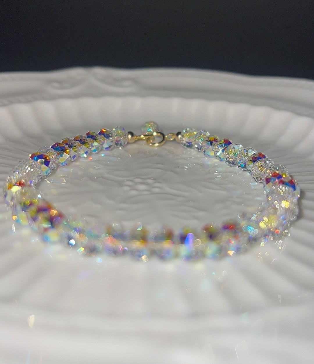 Ultra Sparkly Swarovski Crystal Bracelet -6mm Swarovski Crystal Clear ...