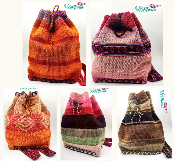 Peruvian Backpack Handmade Casual Style - Etsy