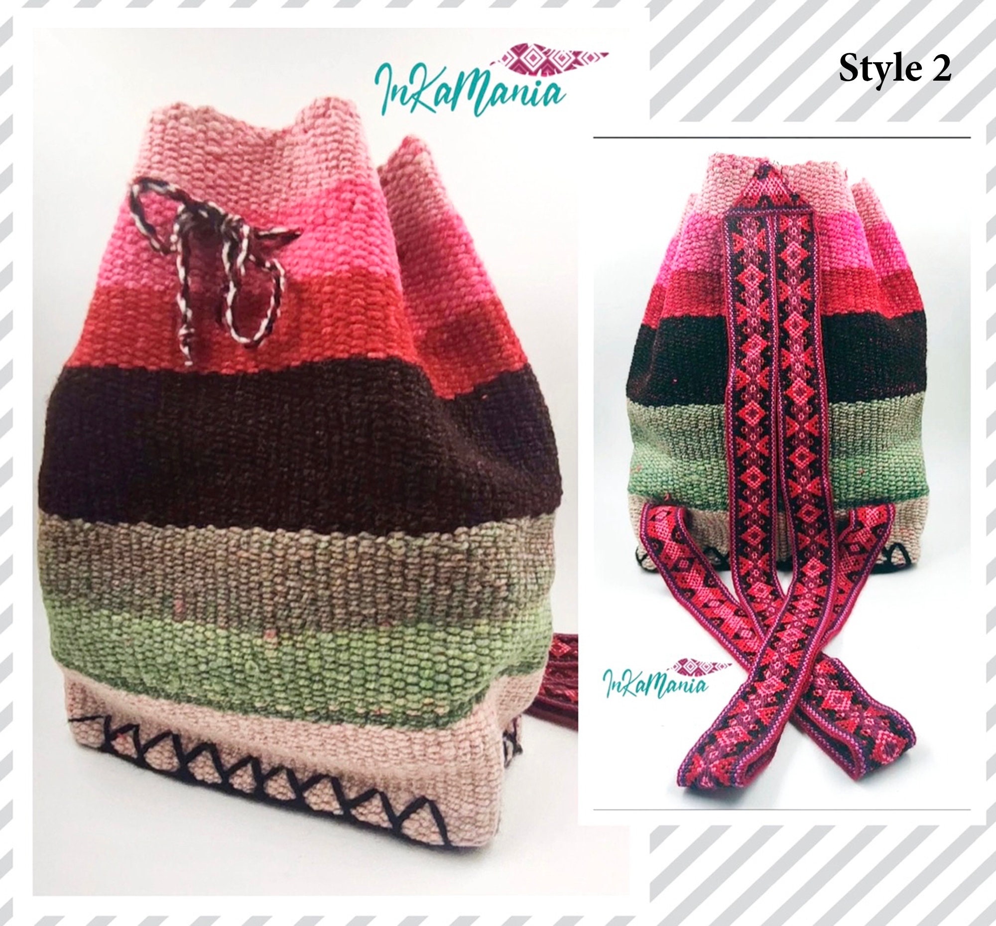 Peruvian Backpack, Handmade, Casual Style - Etsy