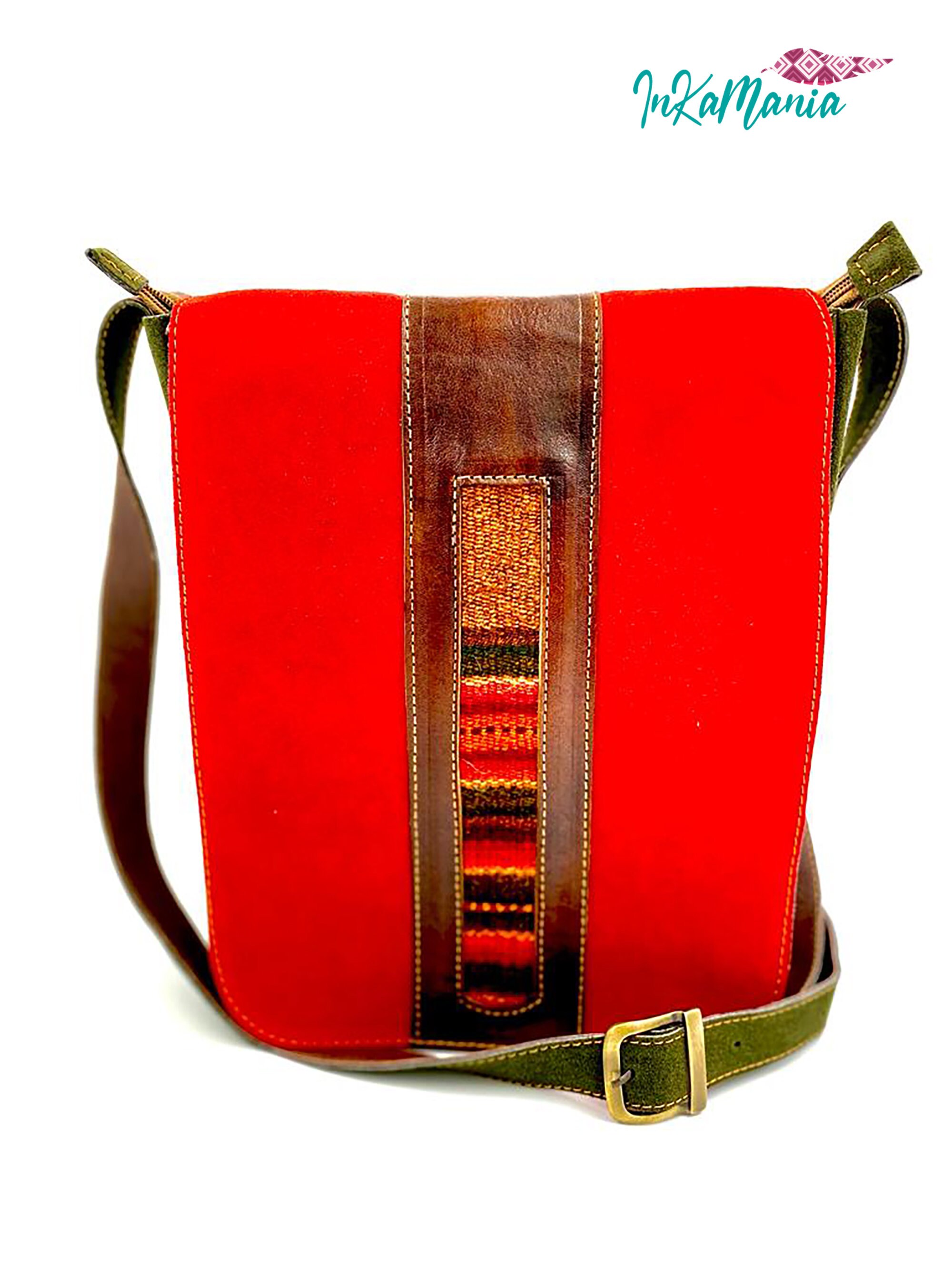 Leather Peruvian Crossbody Bag Medium Size Should Bag Travel Handbag ...