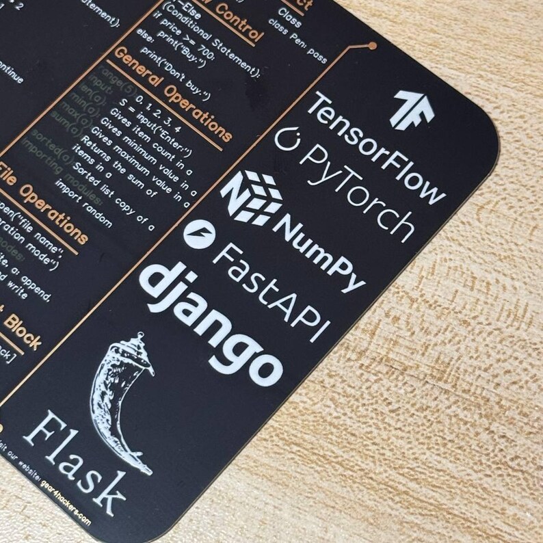 Python Cheat Sheet PCB Coaster, Tech Gift for Programmers - Etsy