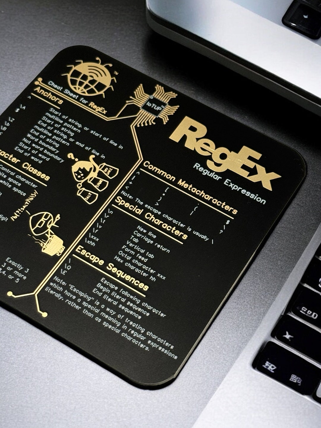 Regex PCB Desk Mat Accessories Coaster, Programmer’s Essential Regex ...