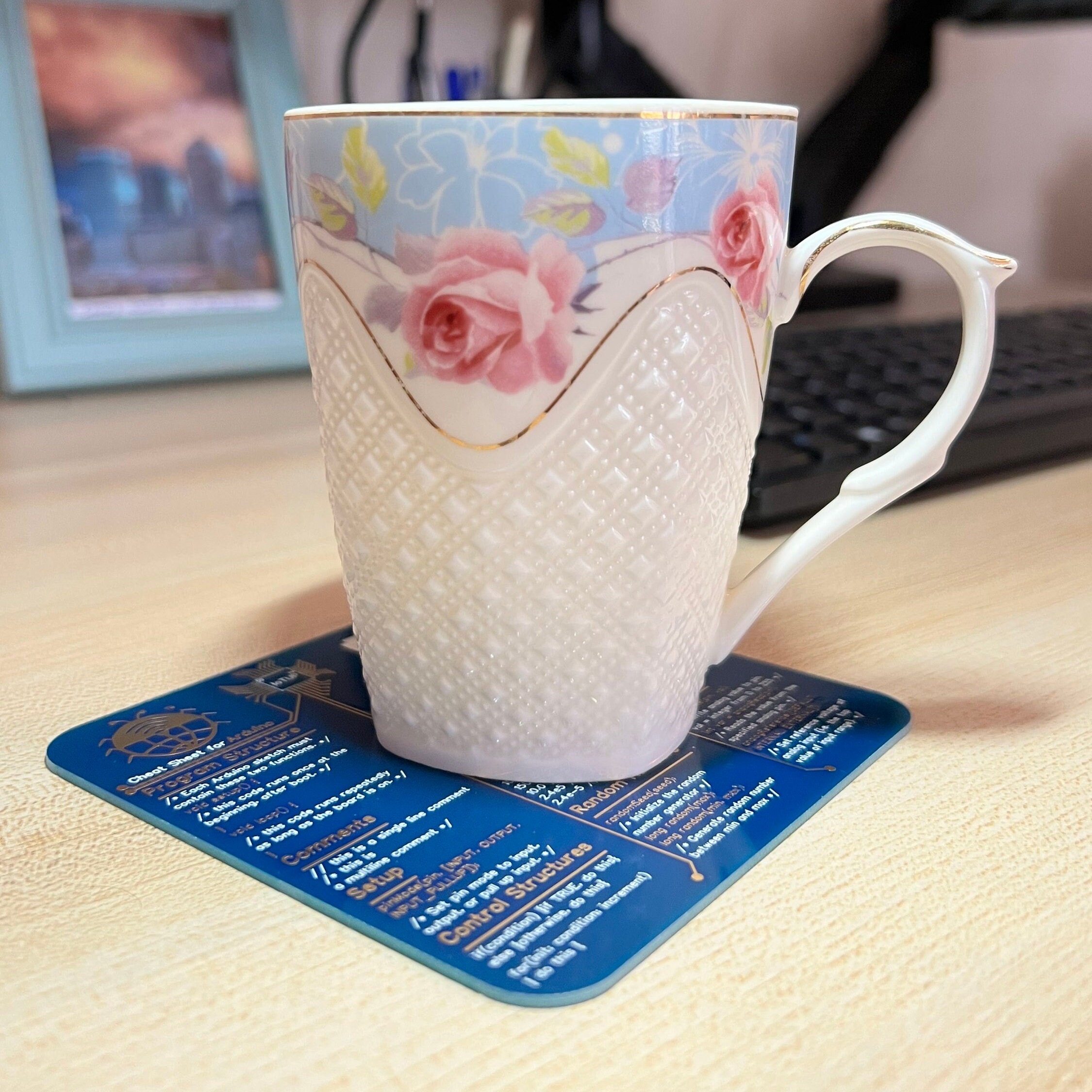 Arduino Diagram Coaster Interactive Desk Accessory for Makers, Gold ...