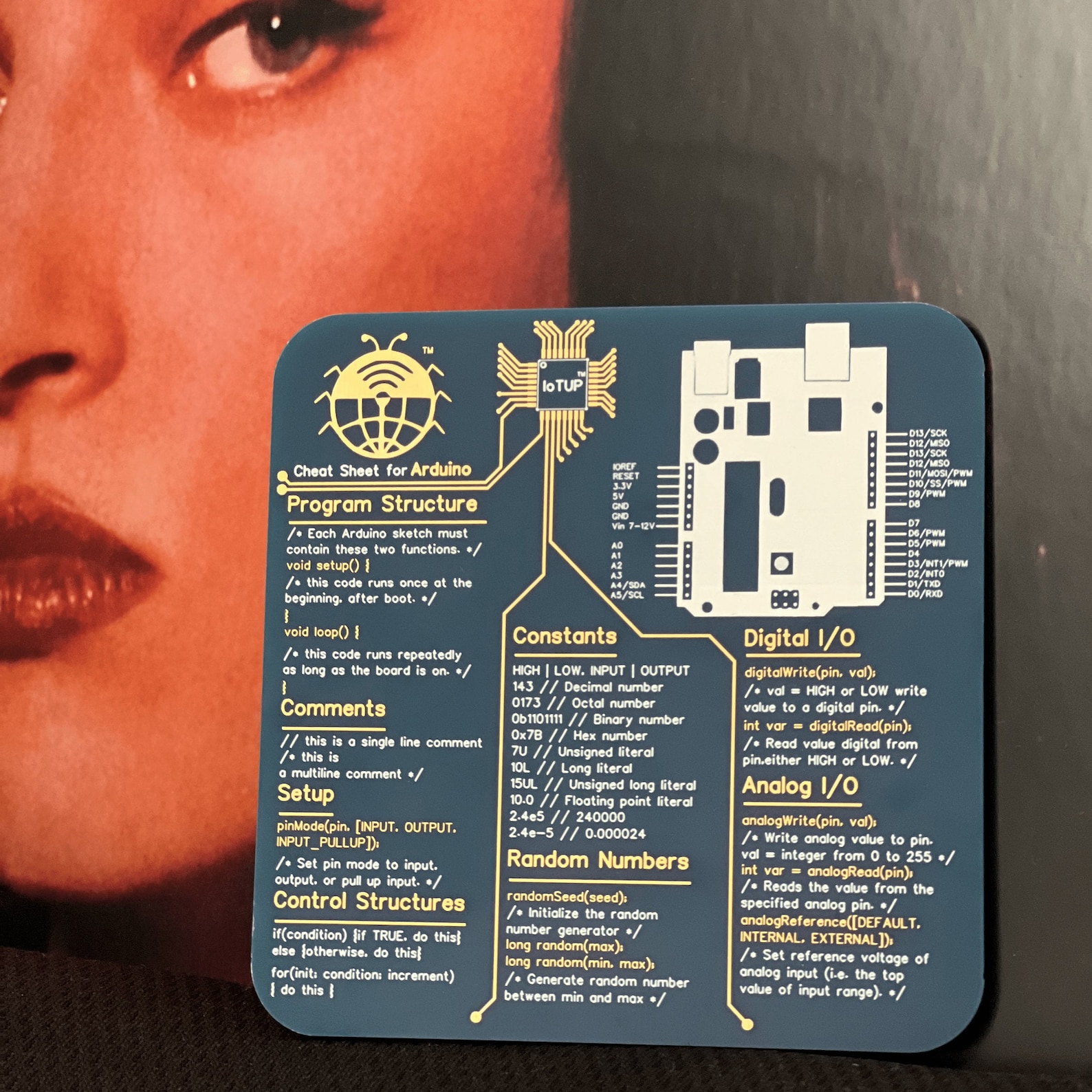 Arduino Diagram Coaster Interactive Desk Accessory for Makers, Gold-plated PCB, Electronics ...