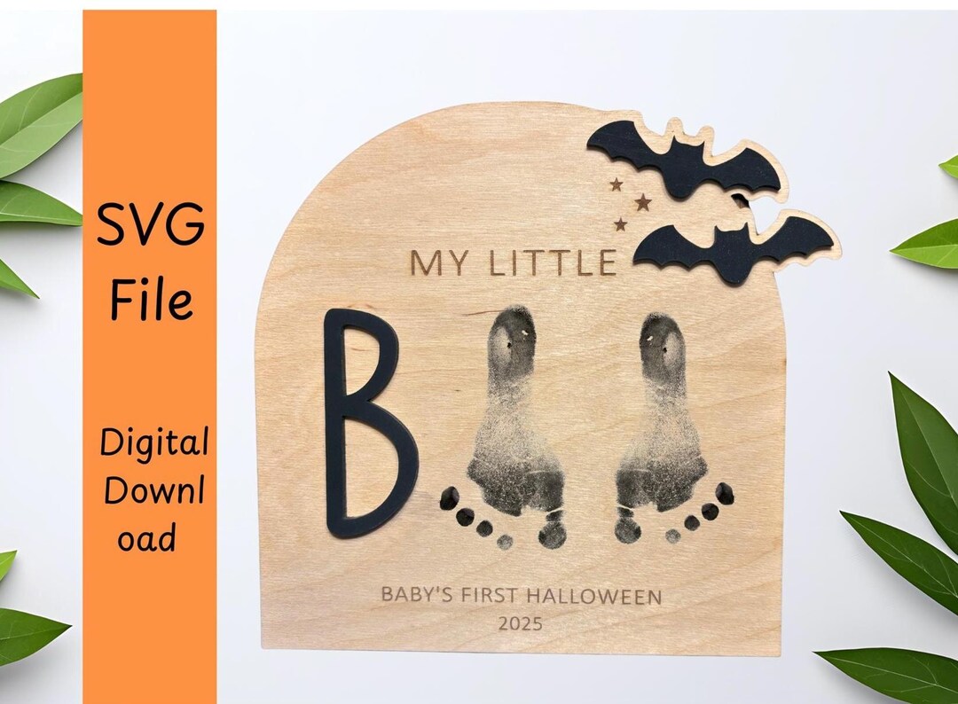 Personalized My Little Boo SVG: Laser Cut Halloween File (digital ...